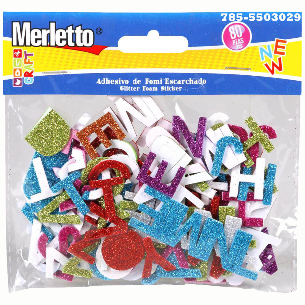 Foamy Letras Adhesivas con Brillo Merletto (3029) - Catálogo de ...
